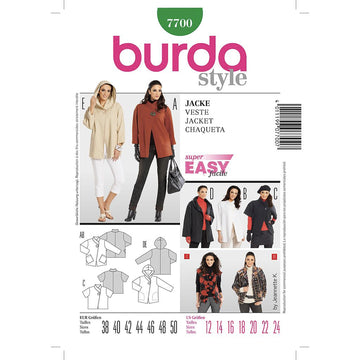 Patron Burda, Mercerie en ligne - Jaspe Couture