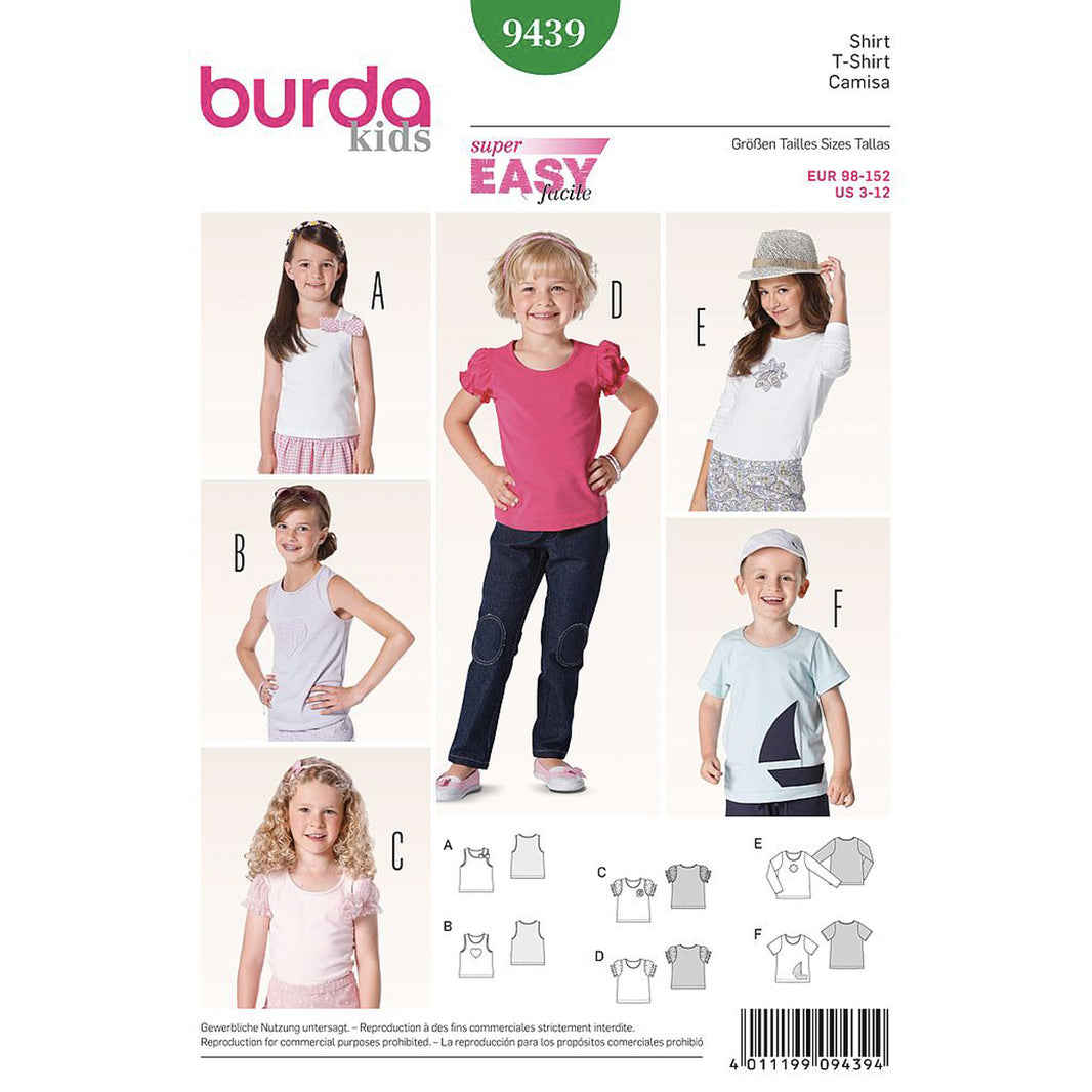 Patron Burda Tops, T-shirts, chemisiers et blouses - Jaspe Couture