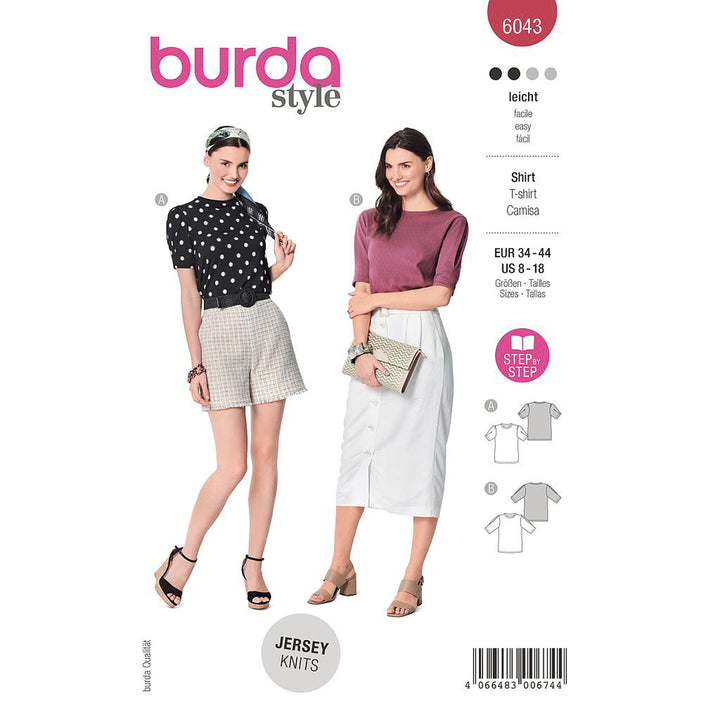 Patron Burda Tops, T-shirts, chemisiers et blouses - Jaspe Couture