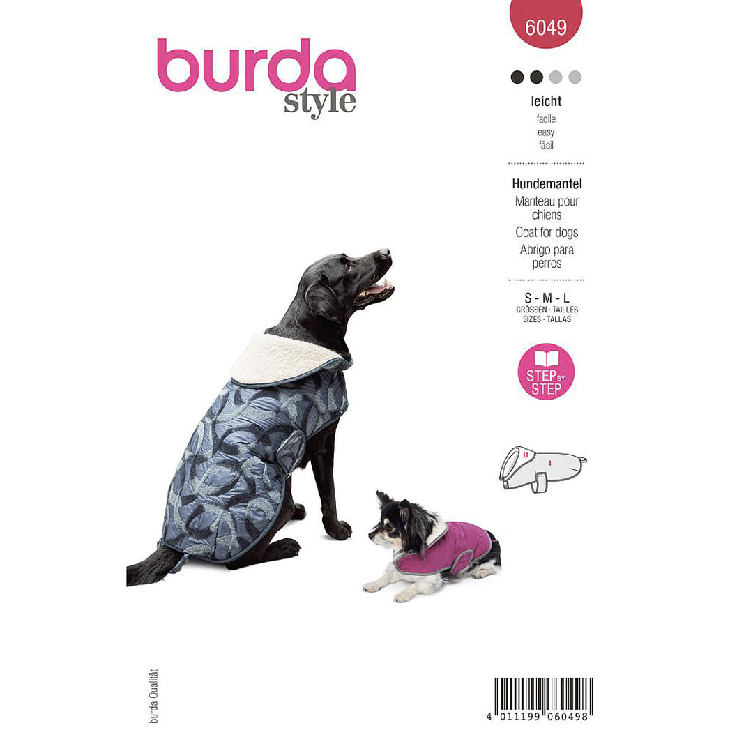 Patron de manteau pour chien, Burda 6049 Mercerie - Jaspe Couture