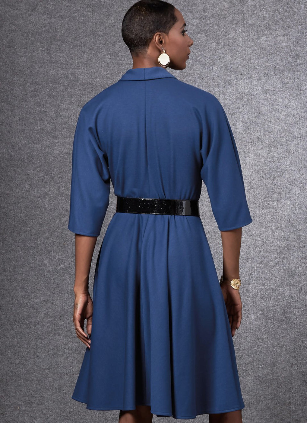 Patron de robe, col à revers, Vogue 1653, Mercerie - Jaspe Couture